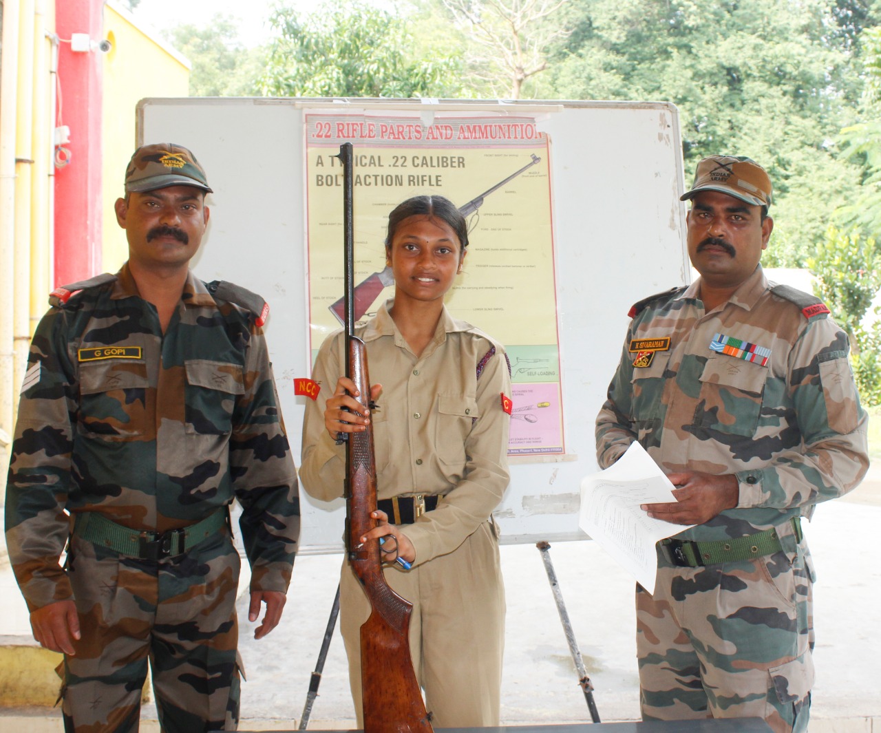 NCC Rifle shooting, Prismatic compass classes successfully completed by ...